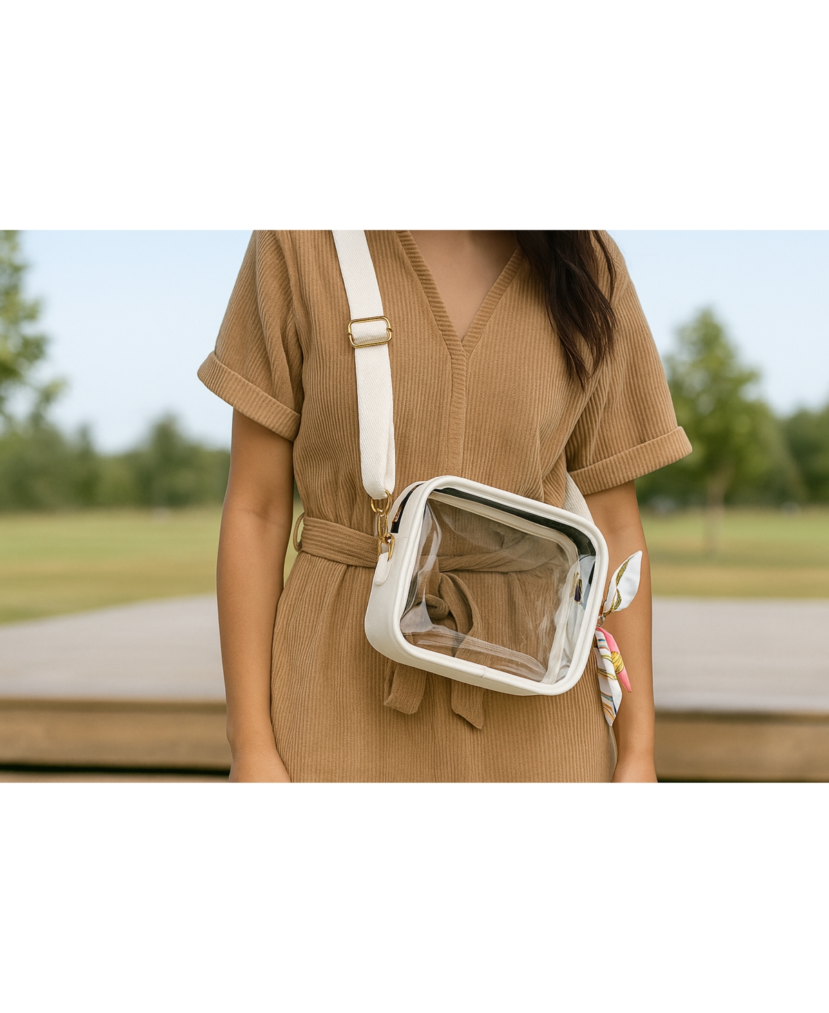 Click here for Transparent Stadium Bag - White prices
