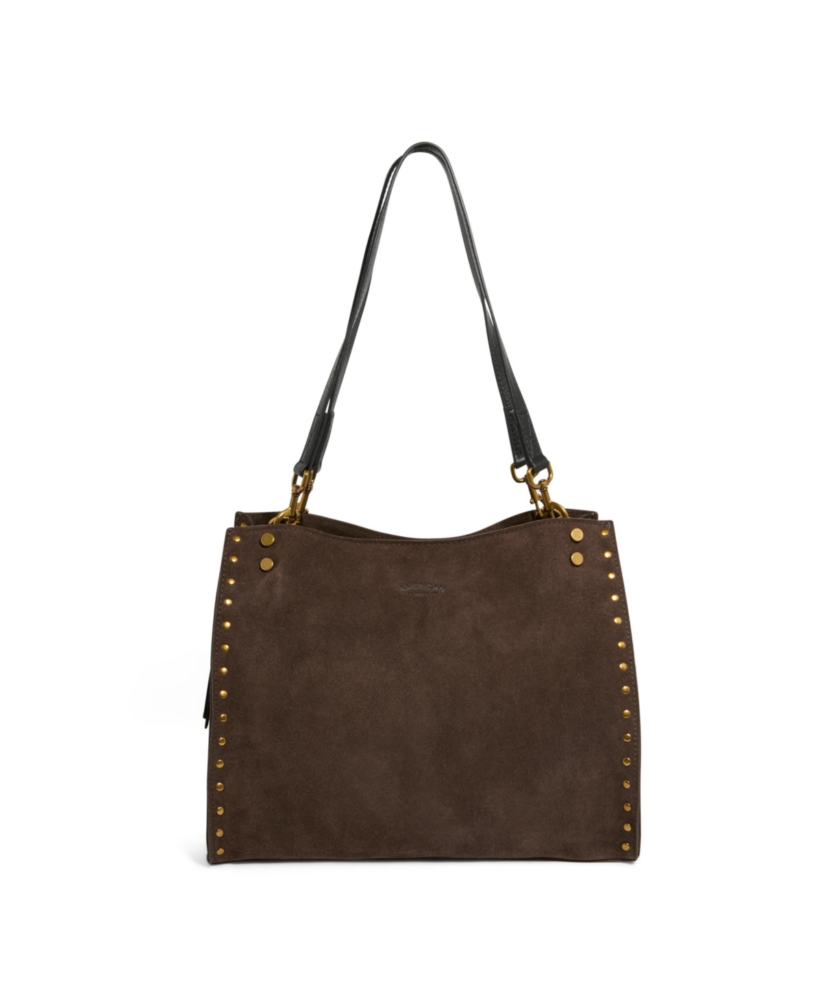 Click here for Lenox Studded Triple Entry Satchel - Chocolate Sue... prices