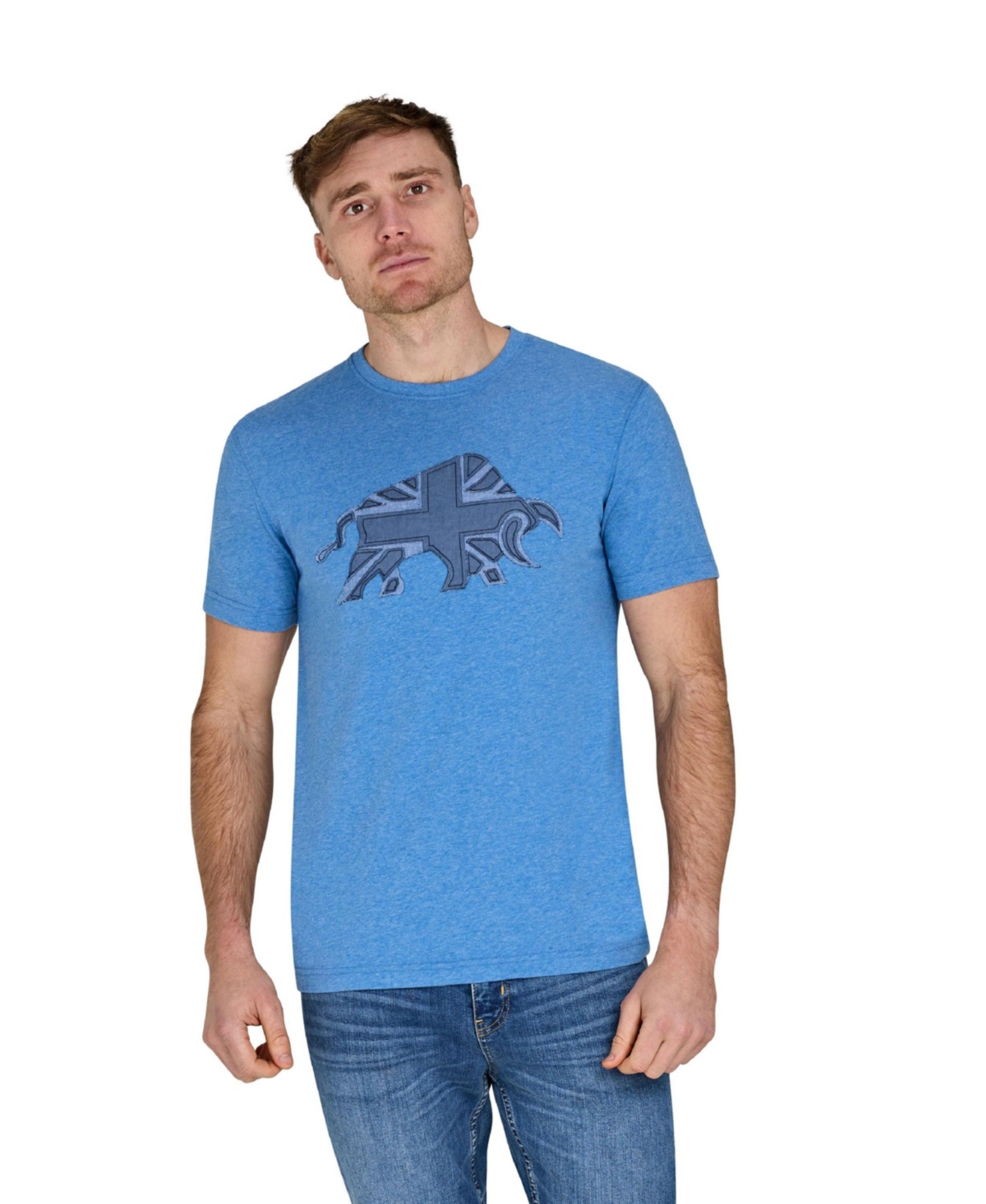 Click here for Raging Bull Union Jack Bull T-Shirt - Denim blue prices