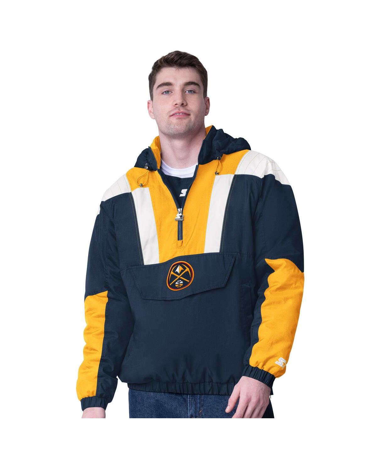 Click here for Starter Mens Navy Denver Nuggets Charger Half-Zip... prices