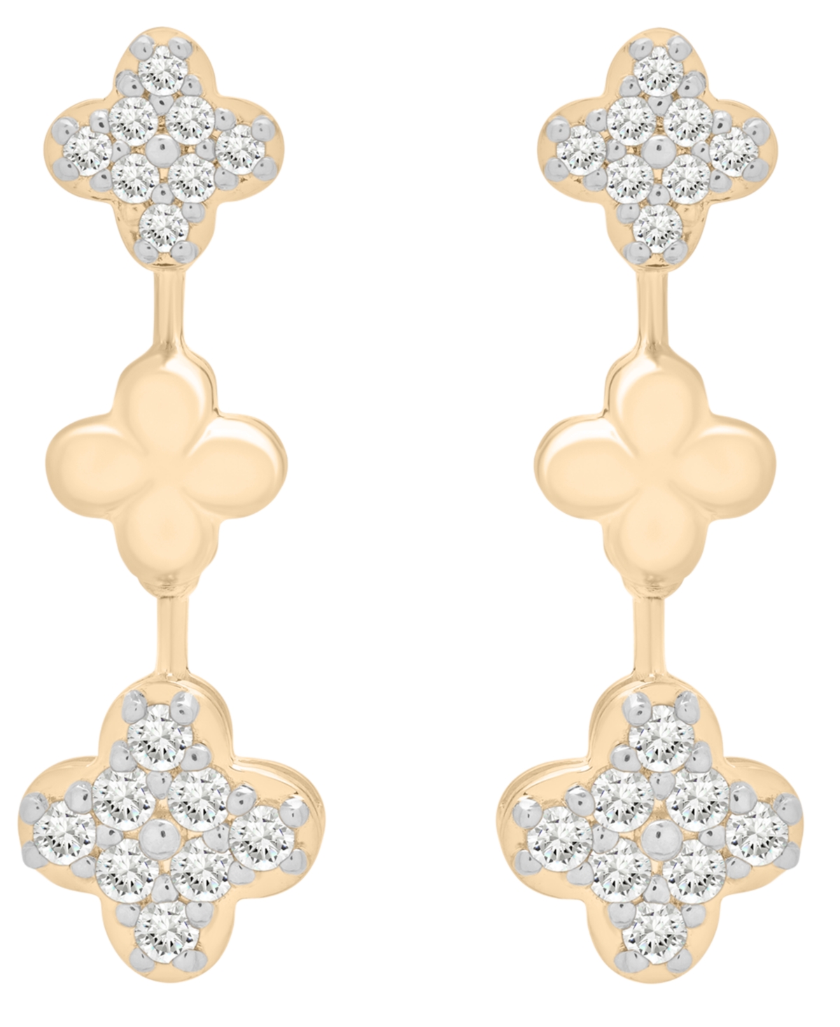 Click here for Wrapped in Love Diamond Clover Earrings (1/2 ct. t... prices