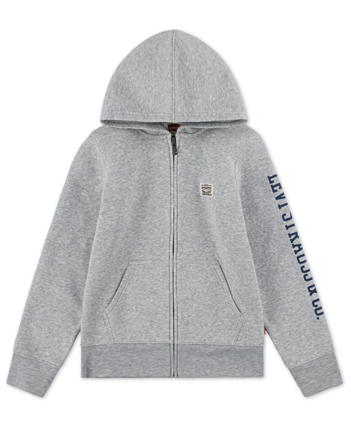 Click here for Levis Boys 8-20 Full Zip Hooded Sweatshirt - Heath... prices