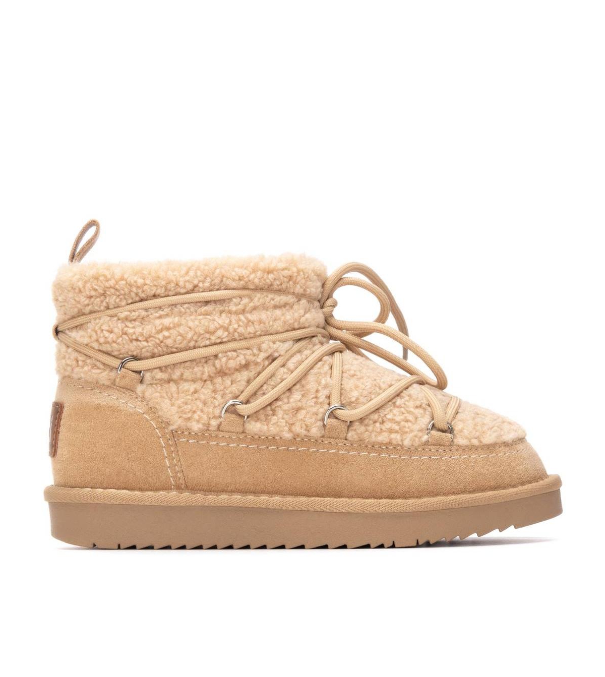 Click here for Xti Womens Comfort Ankle Suede Booties - Beige prices