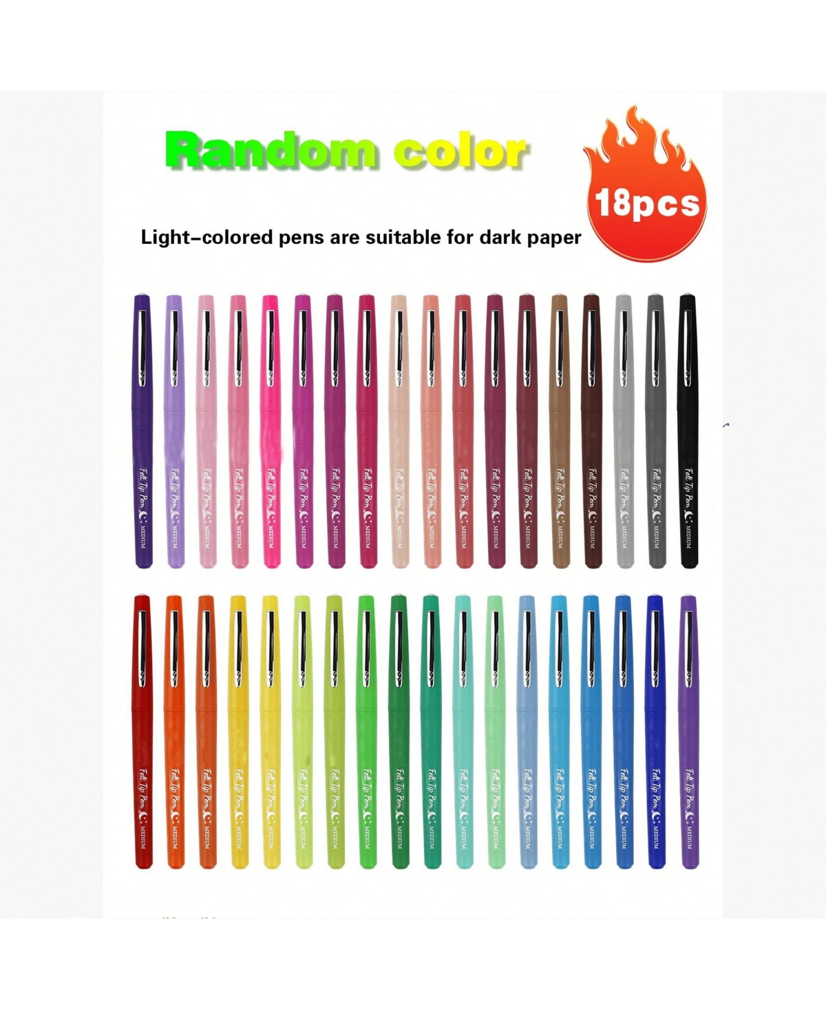 Click here for Htutwoo 18 Pcs Felt Tip Pens  Assorted Markers Pen... prices