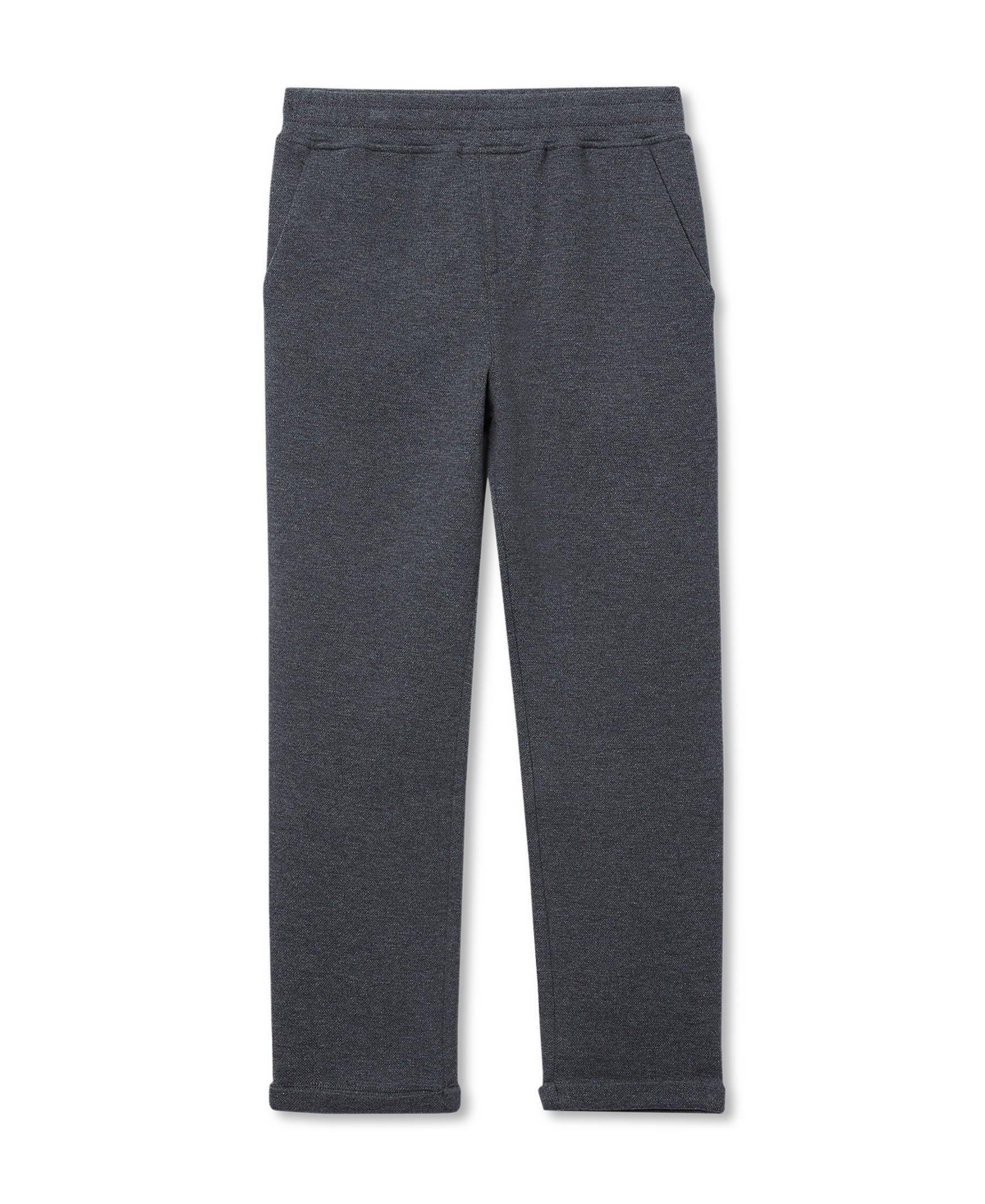 Click here for Lands End Boys Iron Knee Texture Knit Pants - Char... prices