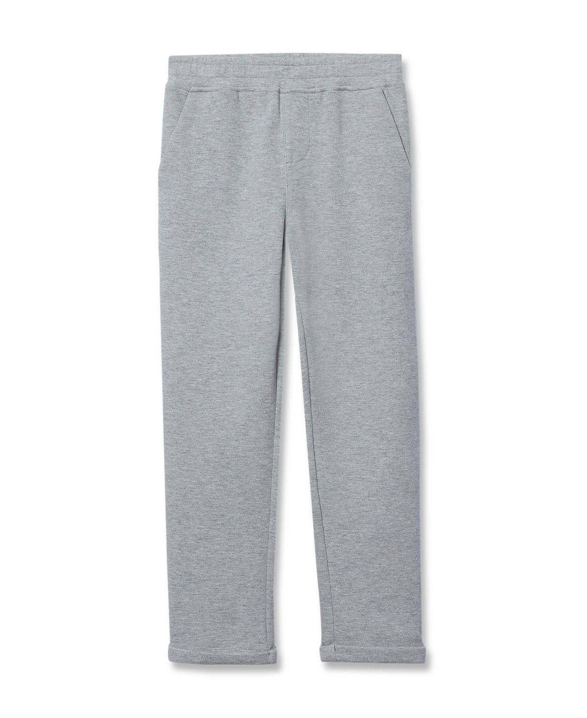 Click here for Lands End Boys Iron Knee Texture Knit Pants - Gray... prices