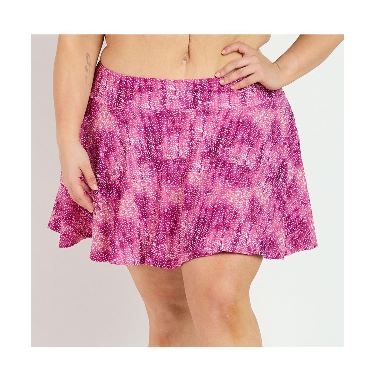 Click here for Calypsa Plus Size Flowy Swim Skirt With Attached S... prices