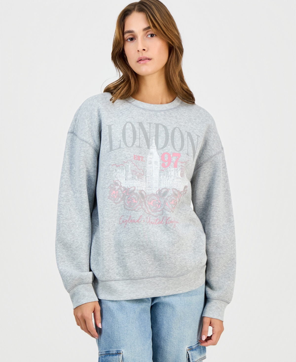 Click here for Self Esteem Juniors London Rose Crewneck Sweatshir... prices