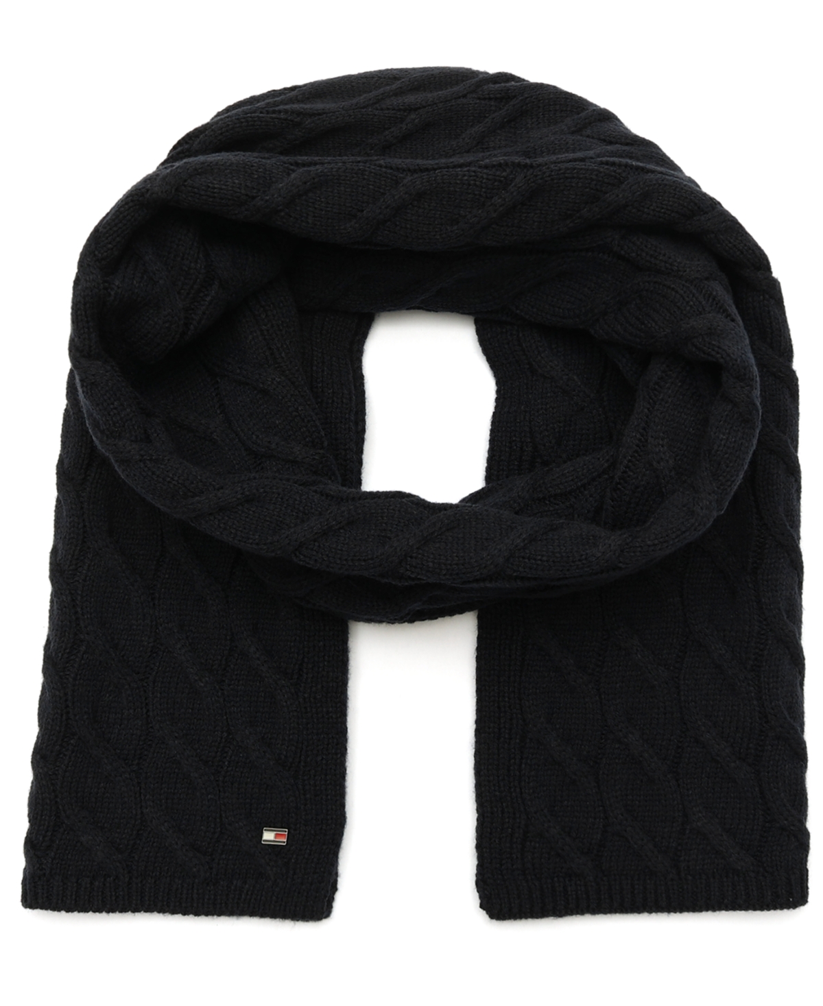 Click here for Tommy Hilfiger Mens Wide Cable Scarf - Desert Sky prices