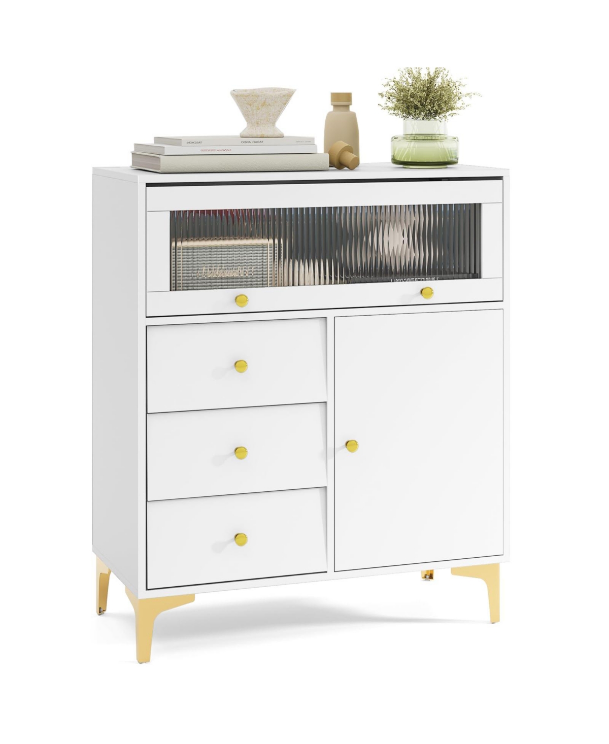 Click here for Volenca Chest of Drawers with Flip Up Fluted Glass... prices