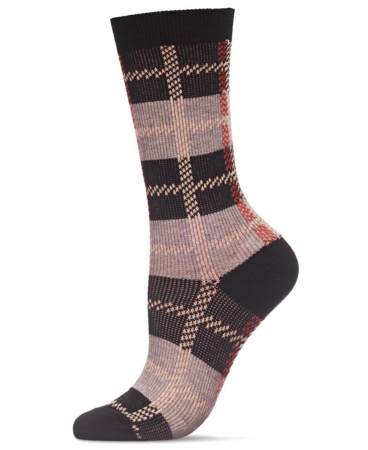 Click here for MeMoi Womens Retro Vintage Plaid Crew Socks - Blac... prices