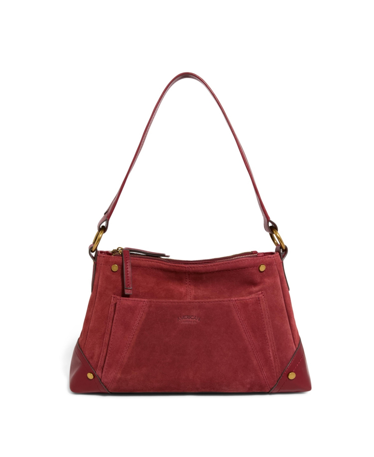 Click here for Becket Triple Entry Shoulder - Dark Cherry Suede prices