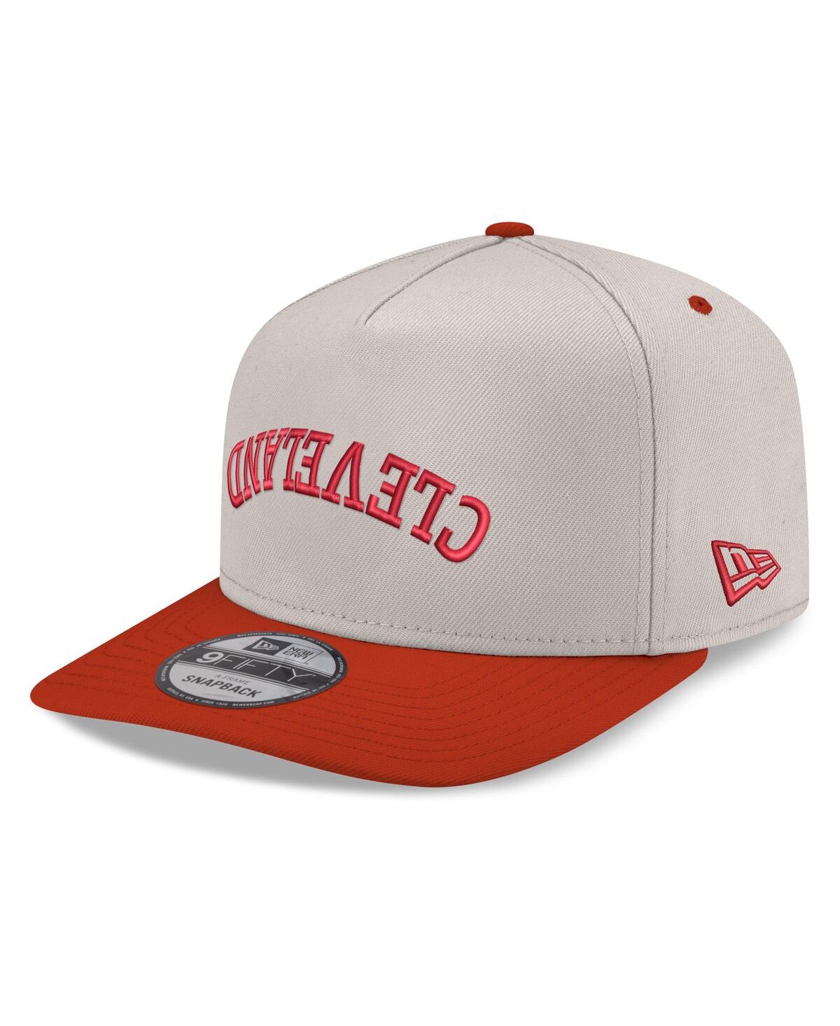 Click here for New Era Mens Cream/Red Cleveland Guardians Upside... prices