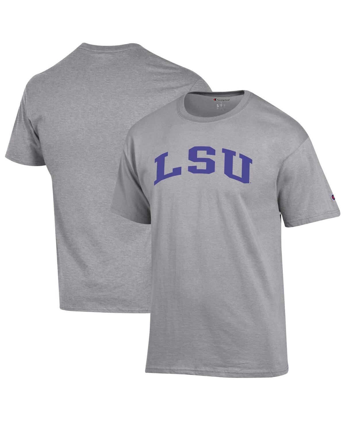 Click here for Champion Mens Heather Gray Lsu Tigers Basic Arch T... prices