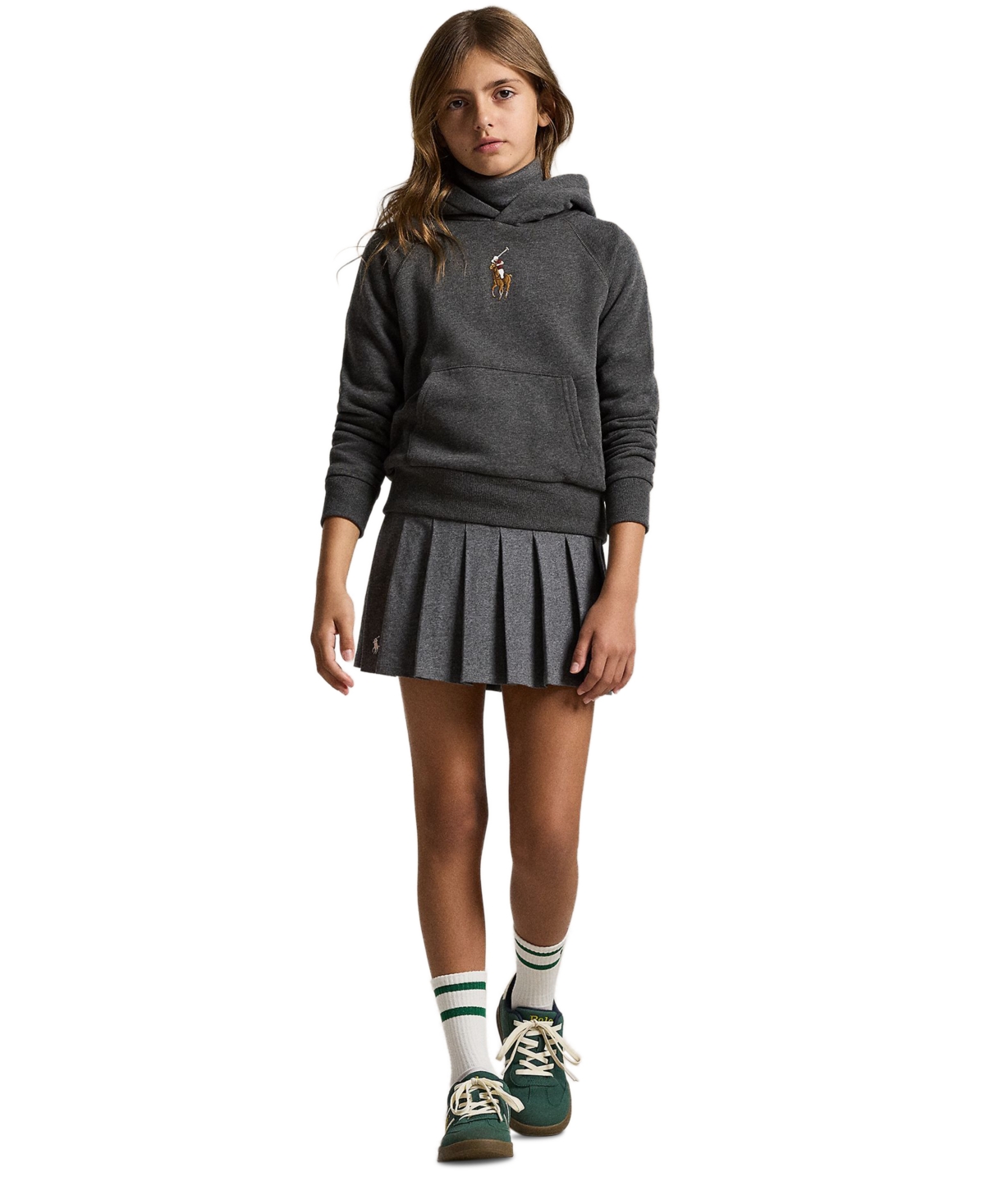 Click here for Polo Ralph Lauren Girls 7-16 Big Pony Long Sleeve... prices