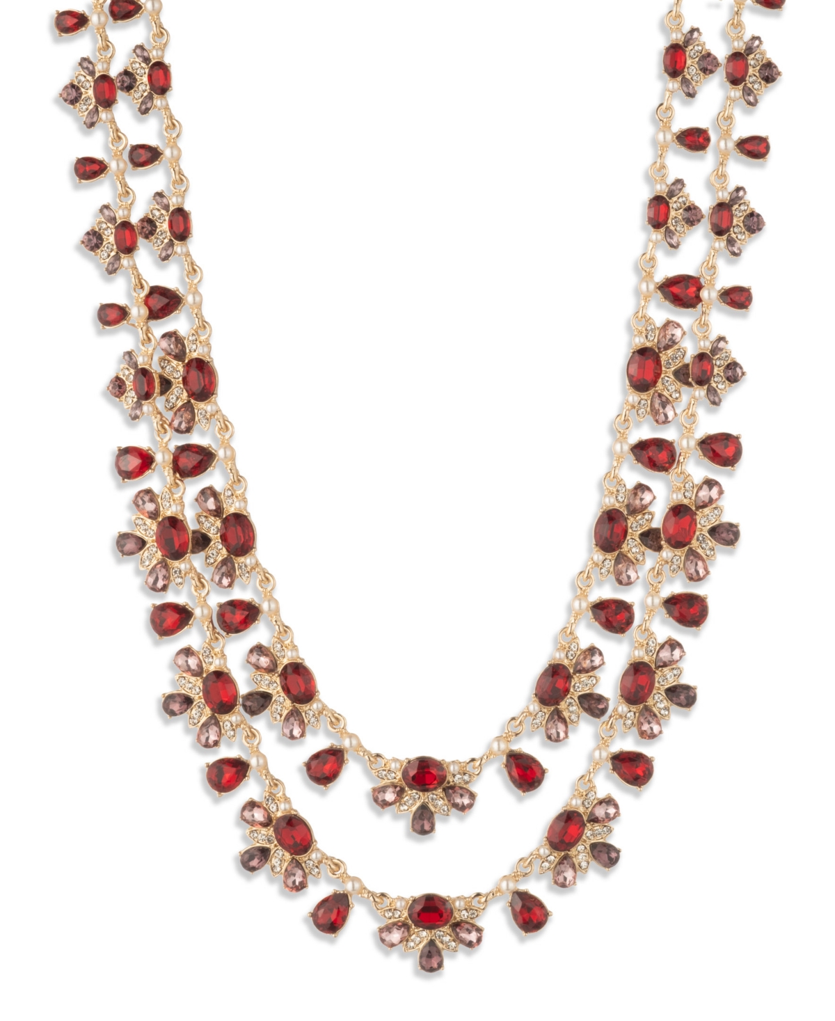 Click here for Marchesa Imitation Pearl and Multi Stone Gold-Tone... prices