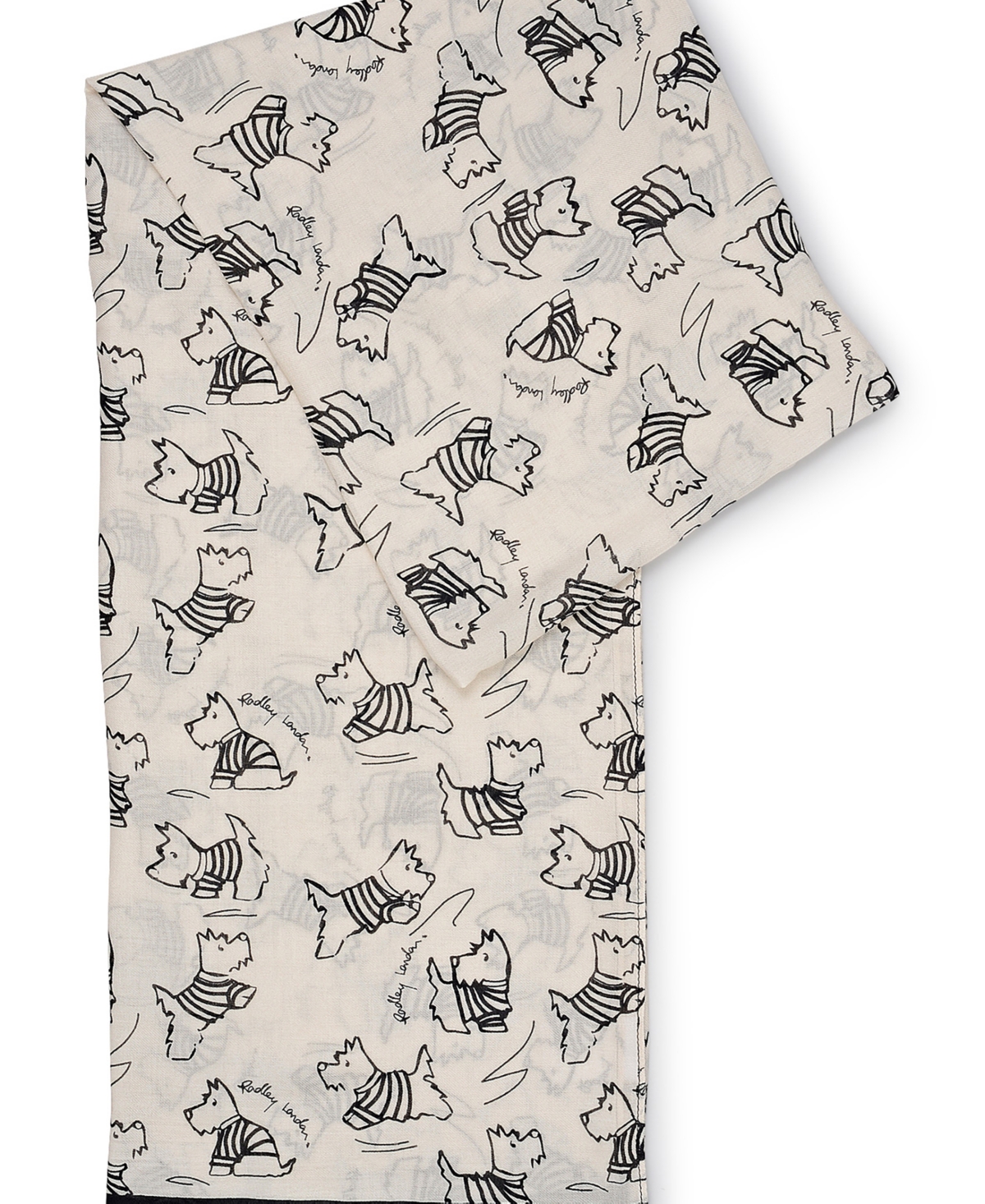 Click here for Radley London Sketchy Dog Scarf - Chalk prices