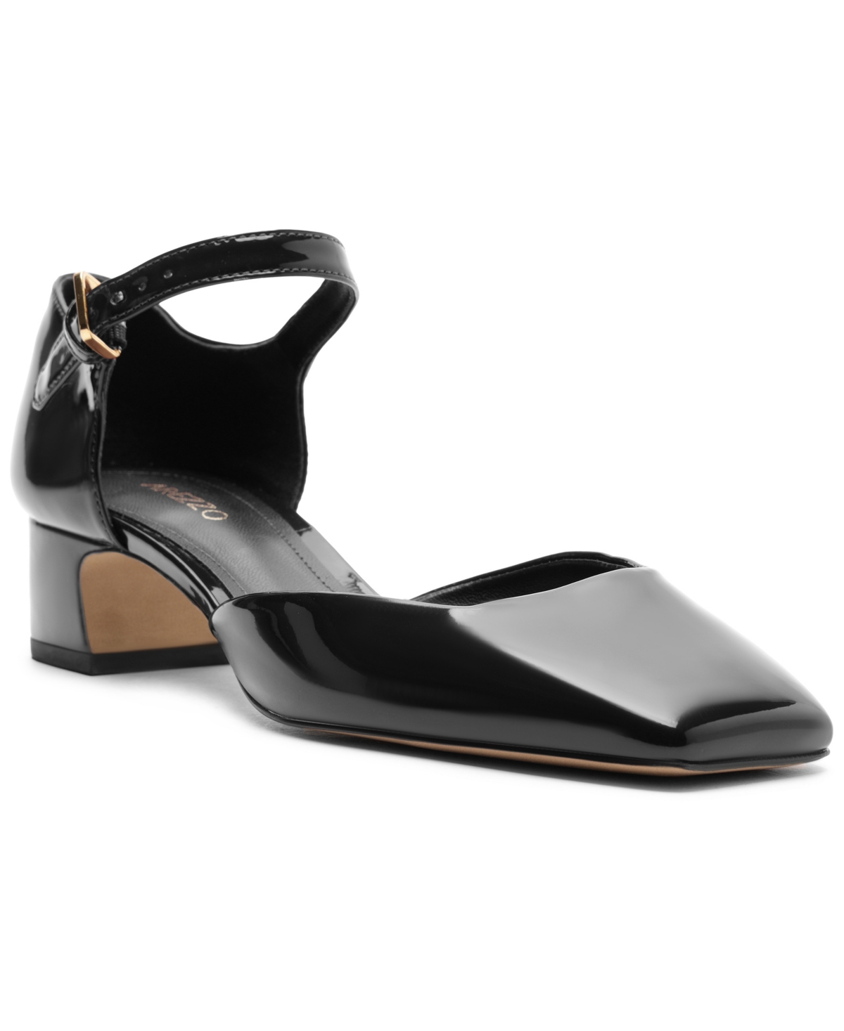 Click here for Arezzo Womens Tori Two Piece Low Block Heel Pumps... prices