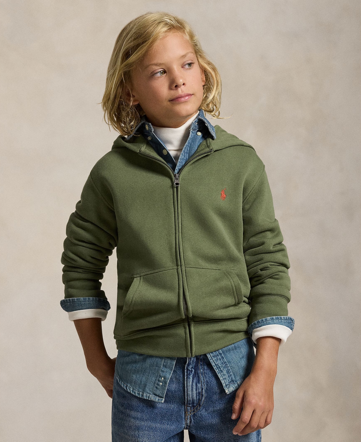 Click here for Polo Ralph Lauren Big Boys Fleece Full-Zip Hoodie... prices