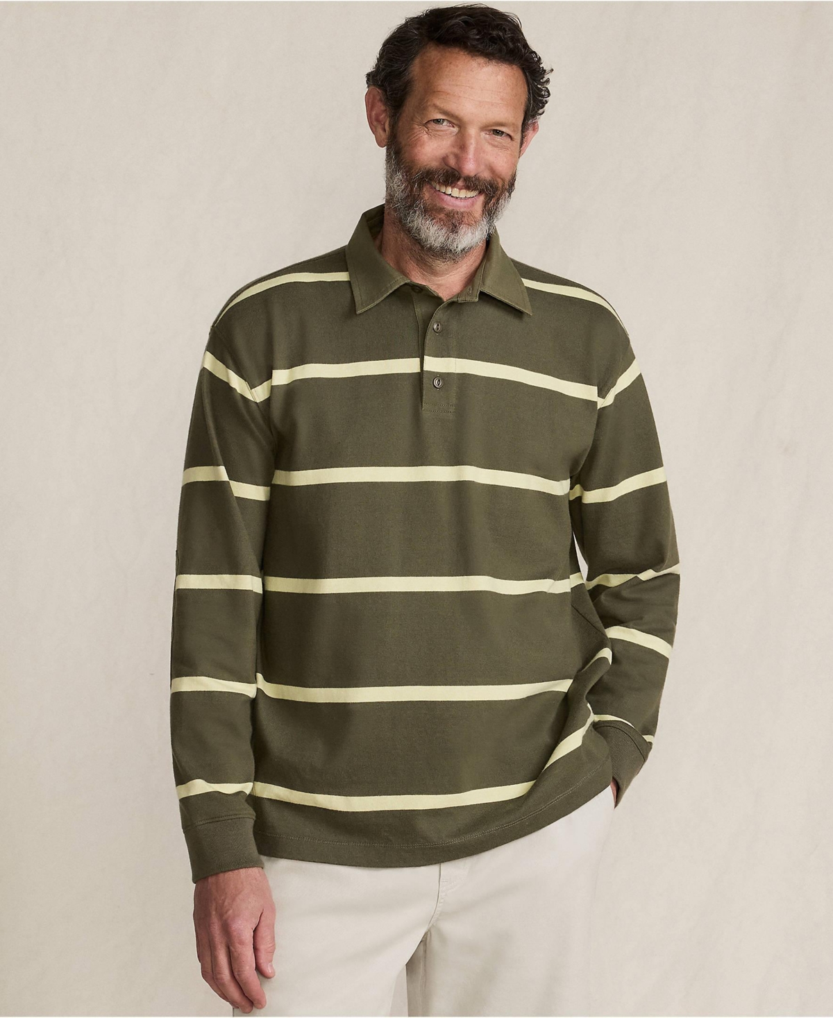 Click here for Lands End Mens Long Sleeve Rugged Rugby Polo - For... prices