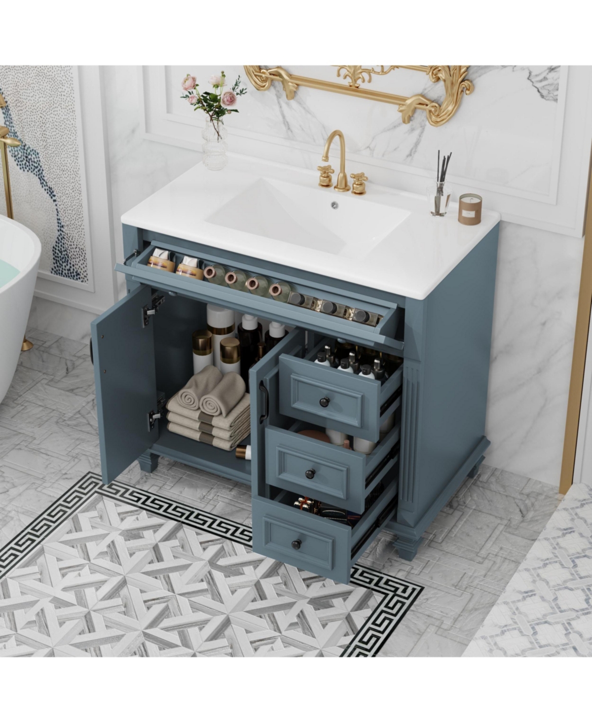 Click here for Casainc 36" Bathroom Vanity with Sink  Cabine... prices