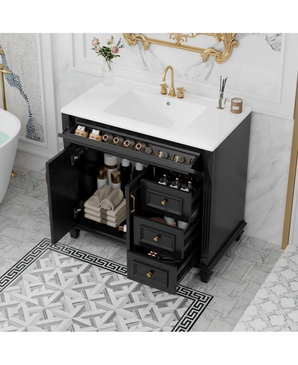 Click here for Casainc 36" Bathroom Vanity with Sink  Cabine... prices