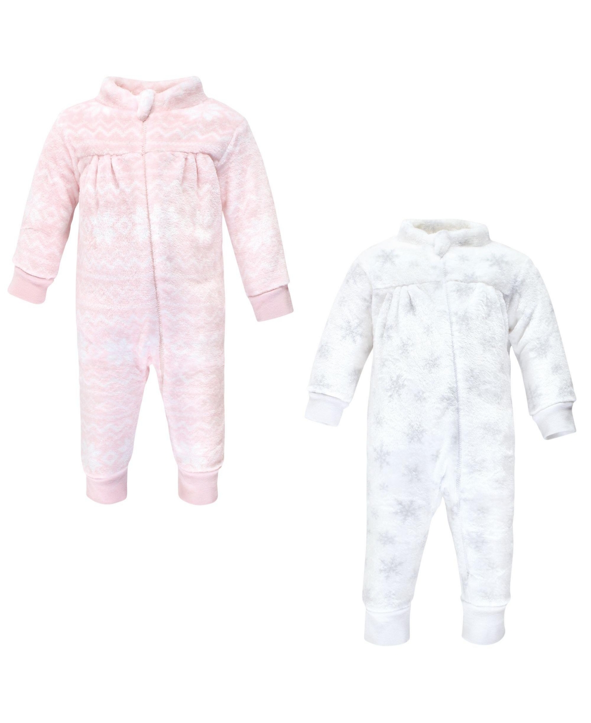 Hudson Baby Toddler Girls Hudson Plush Jumpsuits - Snowflakes
