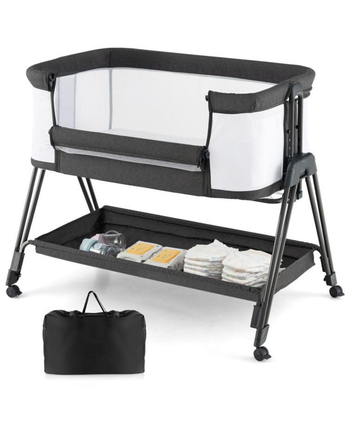 Click here for Gouun Portable Bedside Bassinet with 7 Adjustable... prices
