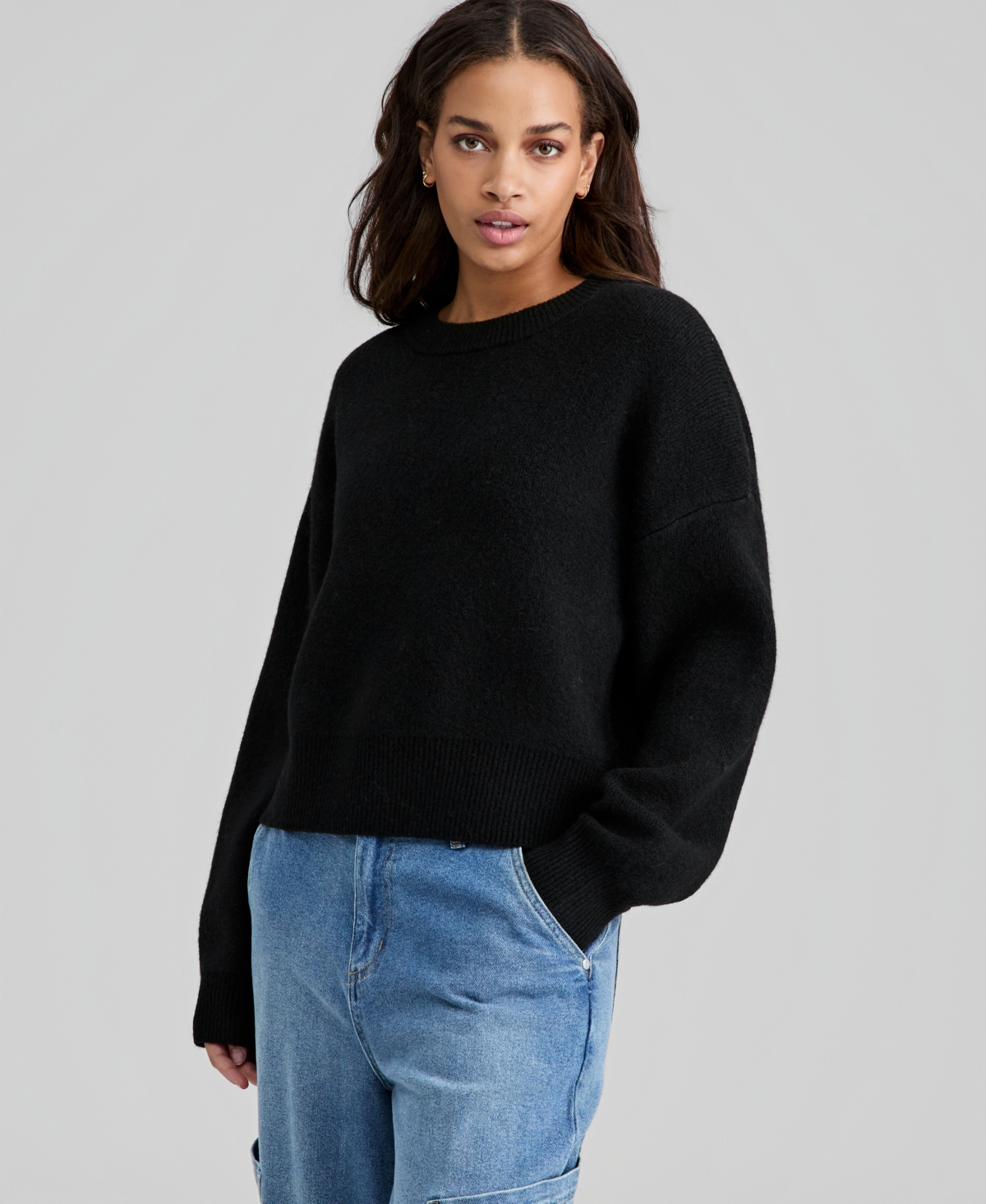Click here for And Now This Womens Crewneck Drop-Shoulder Sweater... prices