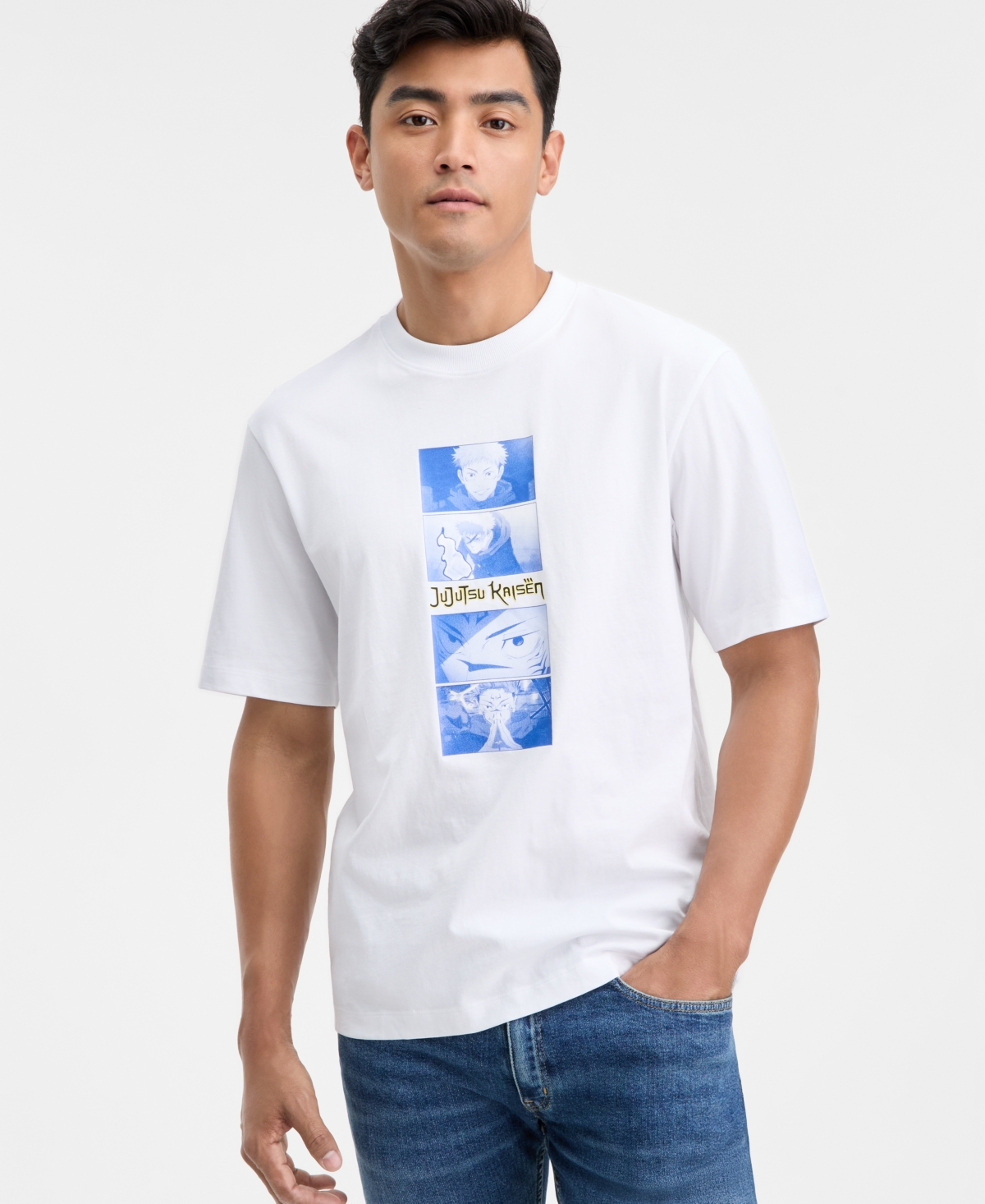 Click here for Hugo Boss Mens Nuley Short-Sleeve JuJuTsu Kaisen G... prices