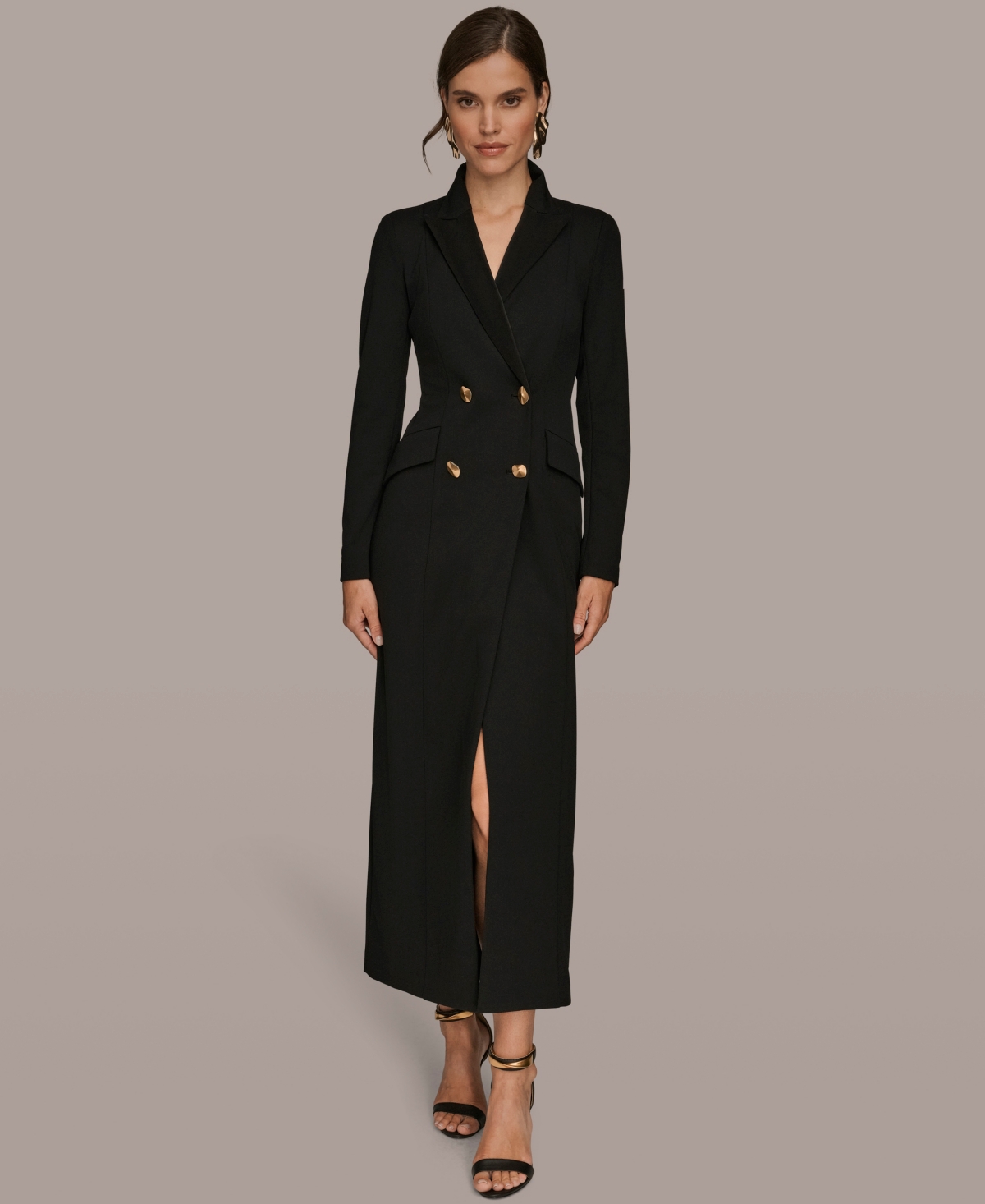 Click here for Donna Karan New York Womens Long Sleeves Coat Dres... prices