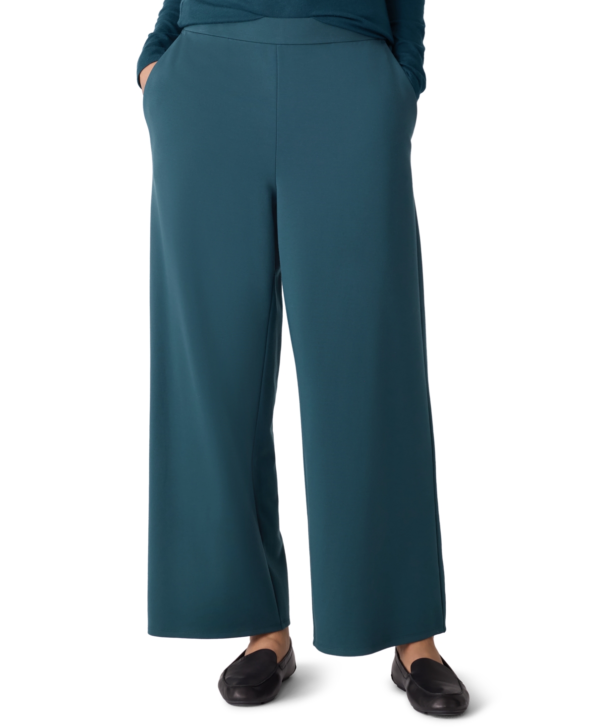 Click here for Eileen Fisher Womens Wide-Leg Ankle Pants - Alpine prices