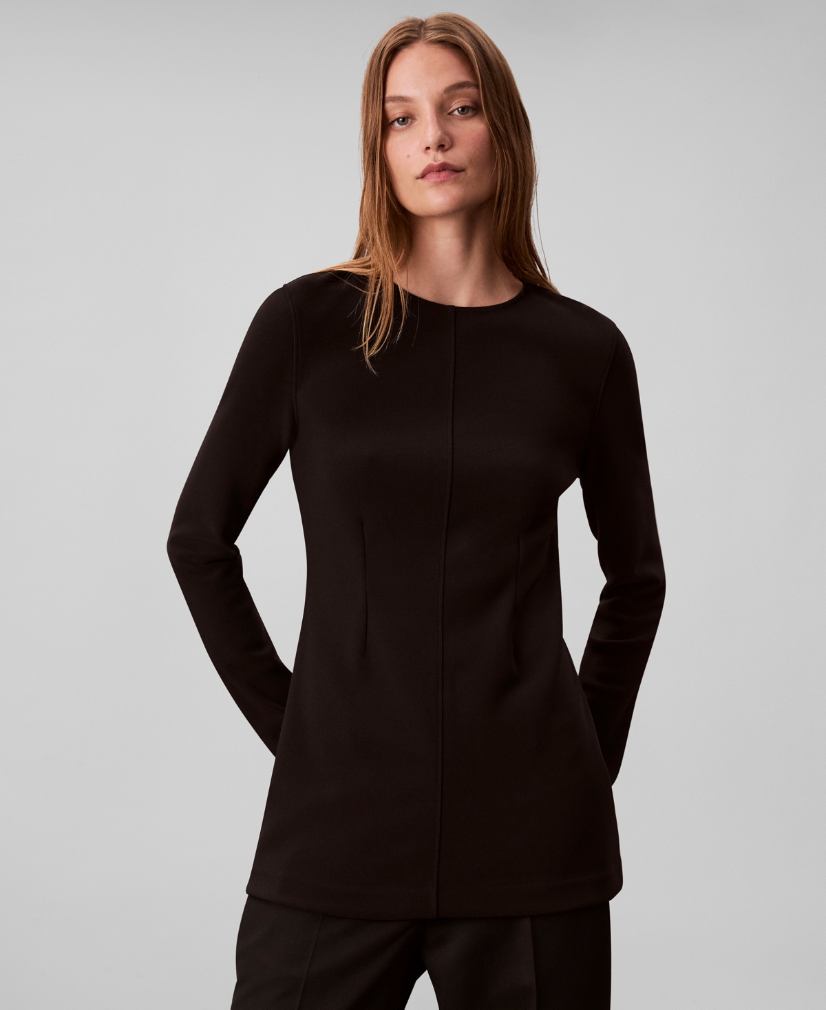 Click here for Calvin Klein Womens Tailored Long Sleeve Tunic - B... prices