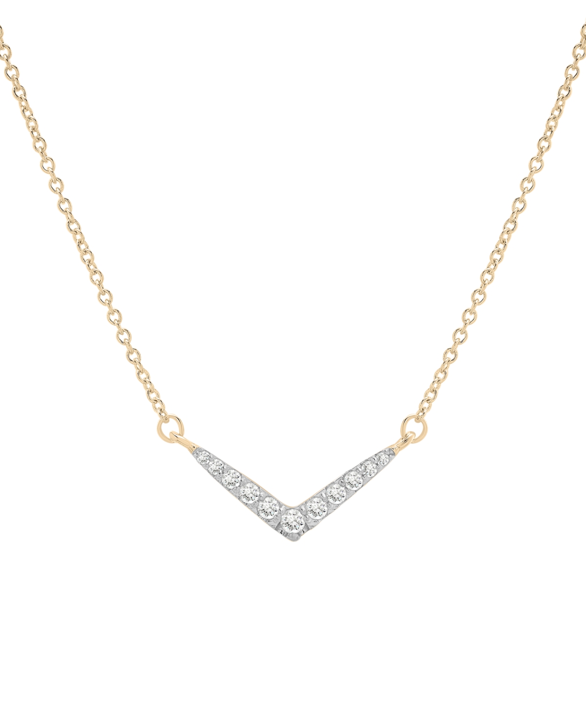 Click here for Wrapped Diamond Necklace (1/6 ct. t.w.) in 10K Yel... prices