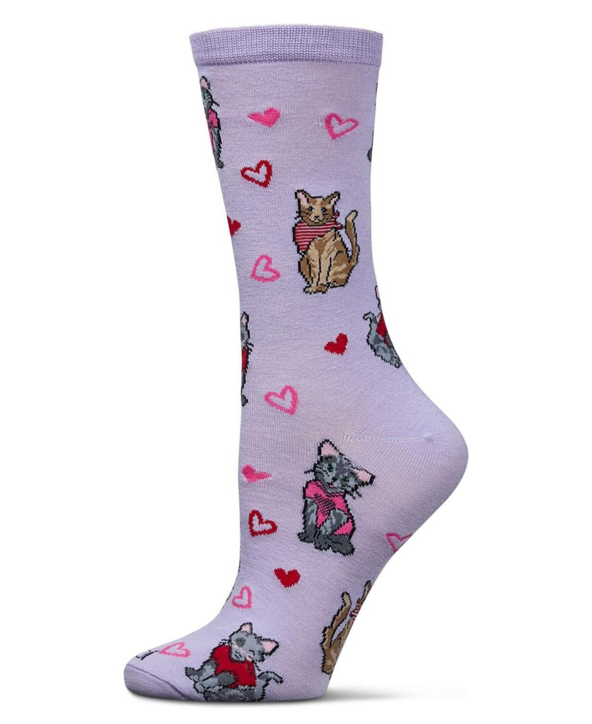 Click here for MeMoi Womens Fur-Ever Hearts Rayon From Crew Socks... prices