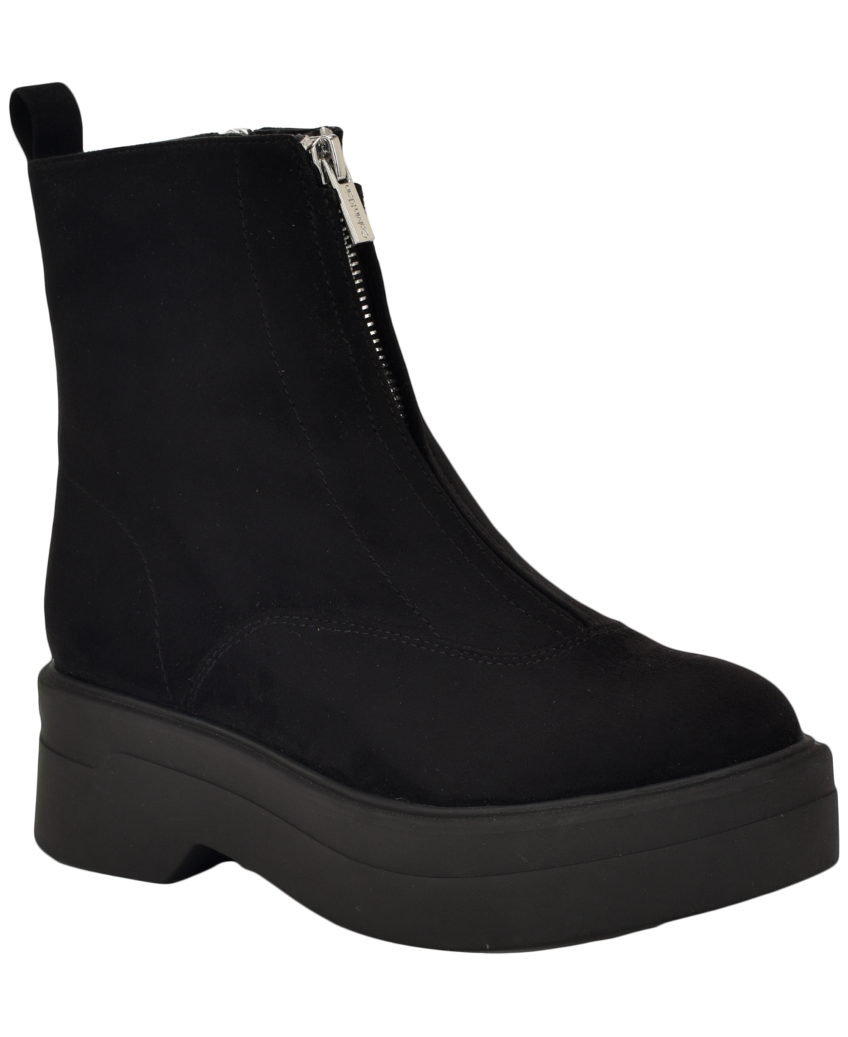 Click here for Calvin Klein Womens Rivin Lug Sole Booties - Black prices