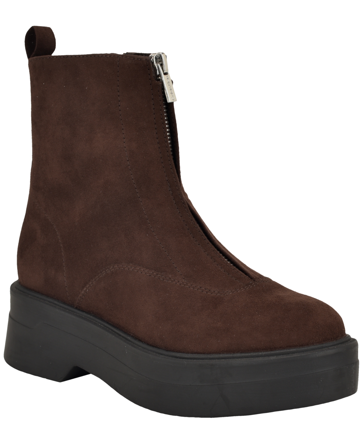 Click here for Calvin Klein Womens Rivin Lug Sole Booties - Dark... prices