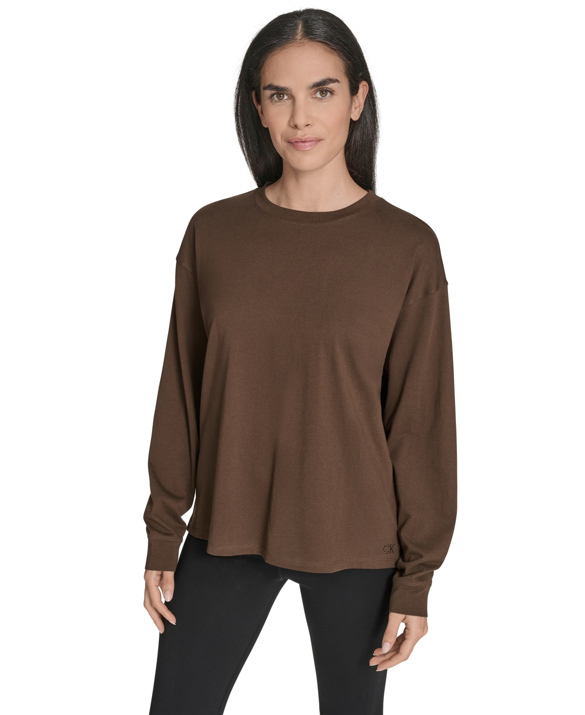 Click here for Calvin Klein Performance Womens Long-Sleeve Crewne... prices