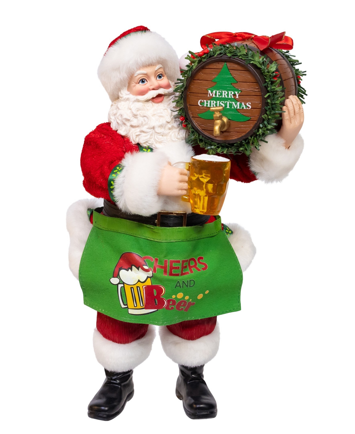 Click here for Kurt Adler 10.5-Inch Fabriche Beer Santa with Barr... prices