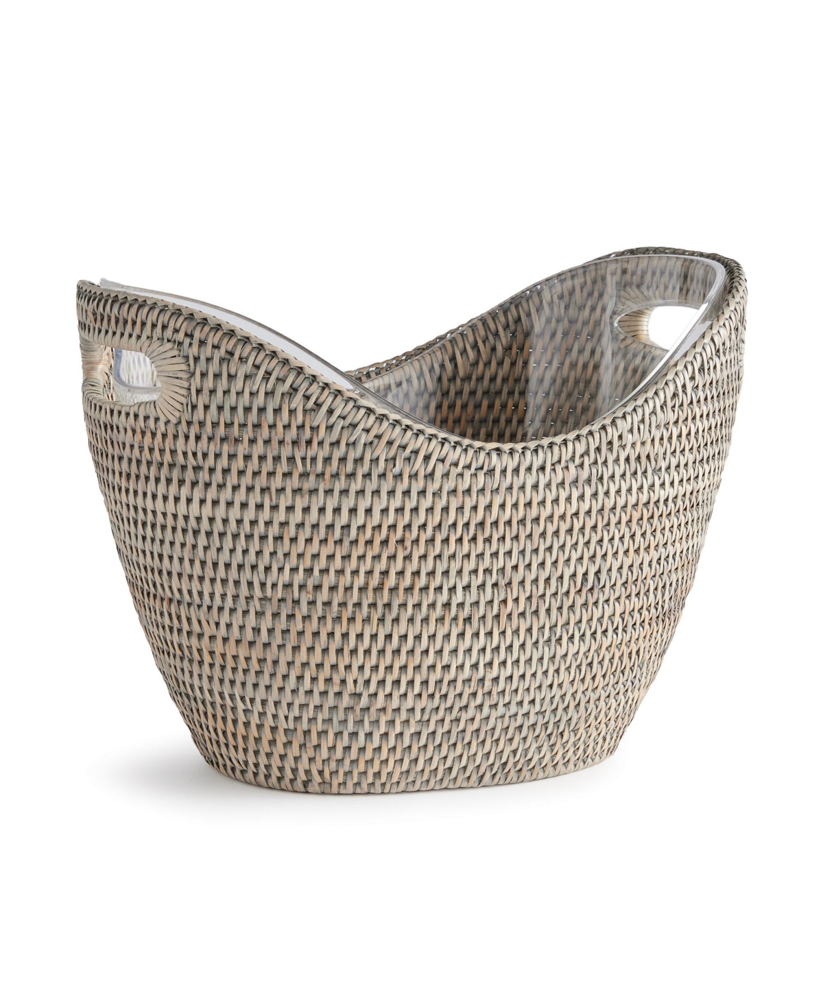 Click here for Burma Rattan Beverage Tub Serving Basket - Grey prices