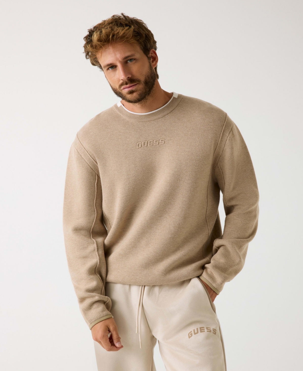 Click here for Guess Mens Yaki Long Sleeve Crewneck Sweatshirt -... prices