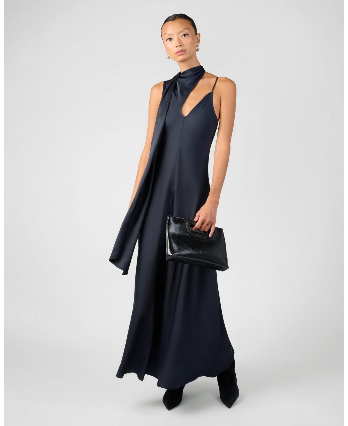 Click here for WeWoreWhat Womens Wrap Neck Slip Dress - Navy prices