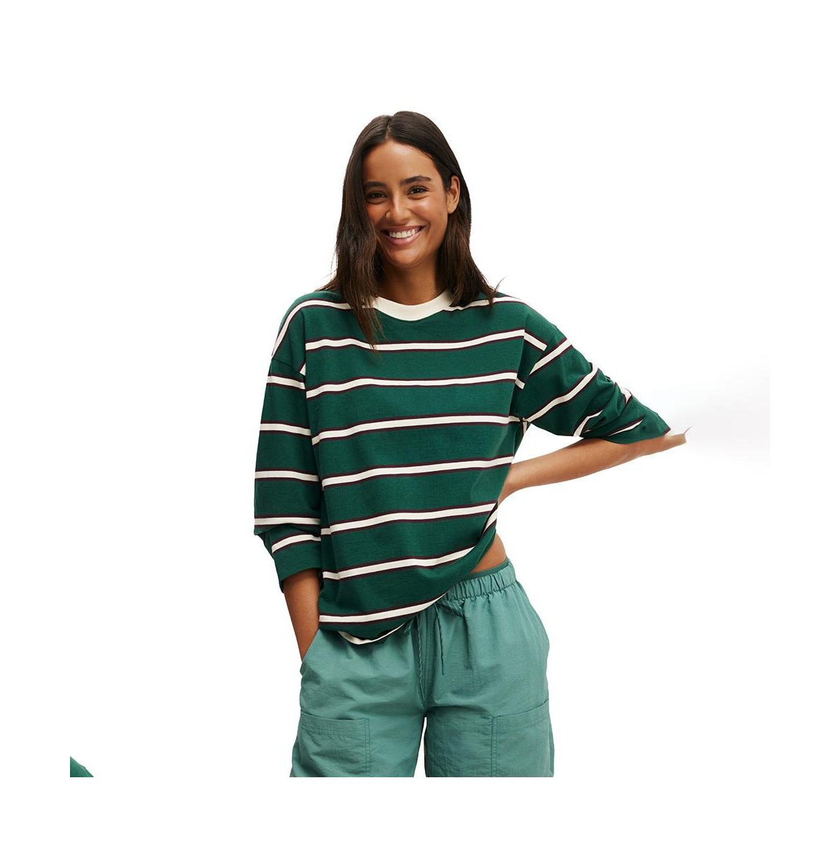 Click here for Cotton On Womens Active Long Sleeve Graphic Crew -... prices