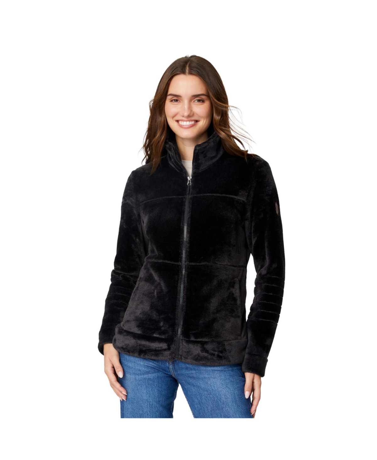 Click here for Free Country Womens Frost Butter Pile Full Zip Jac... prices