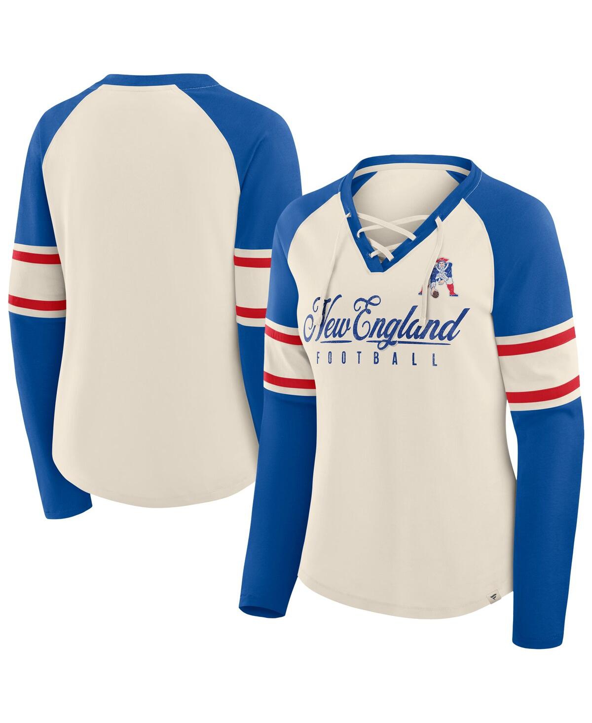 Click here for Fanatics Womens Cream/Royal New England Patriots H... prices