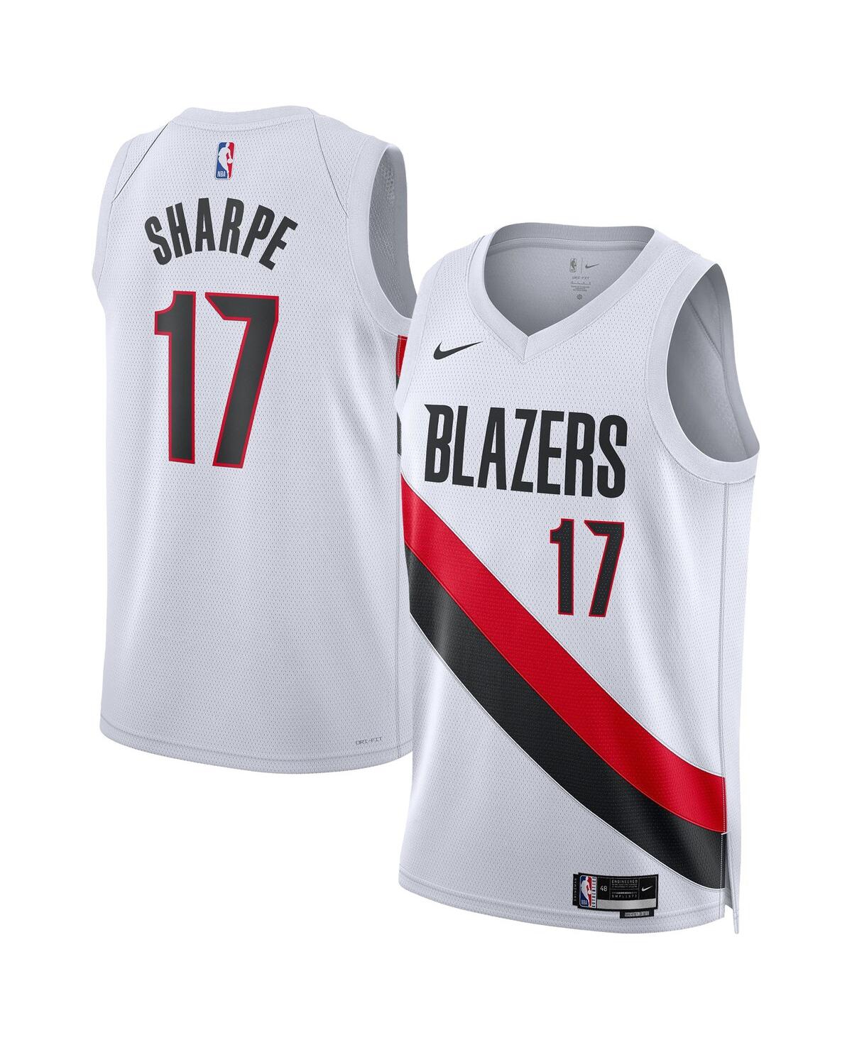 Click here for Nike Mens and Womens Shaedon Sharpe White Portland... prices