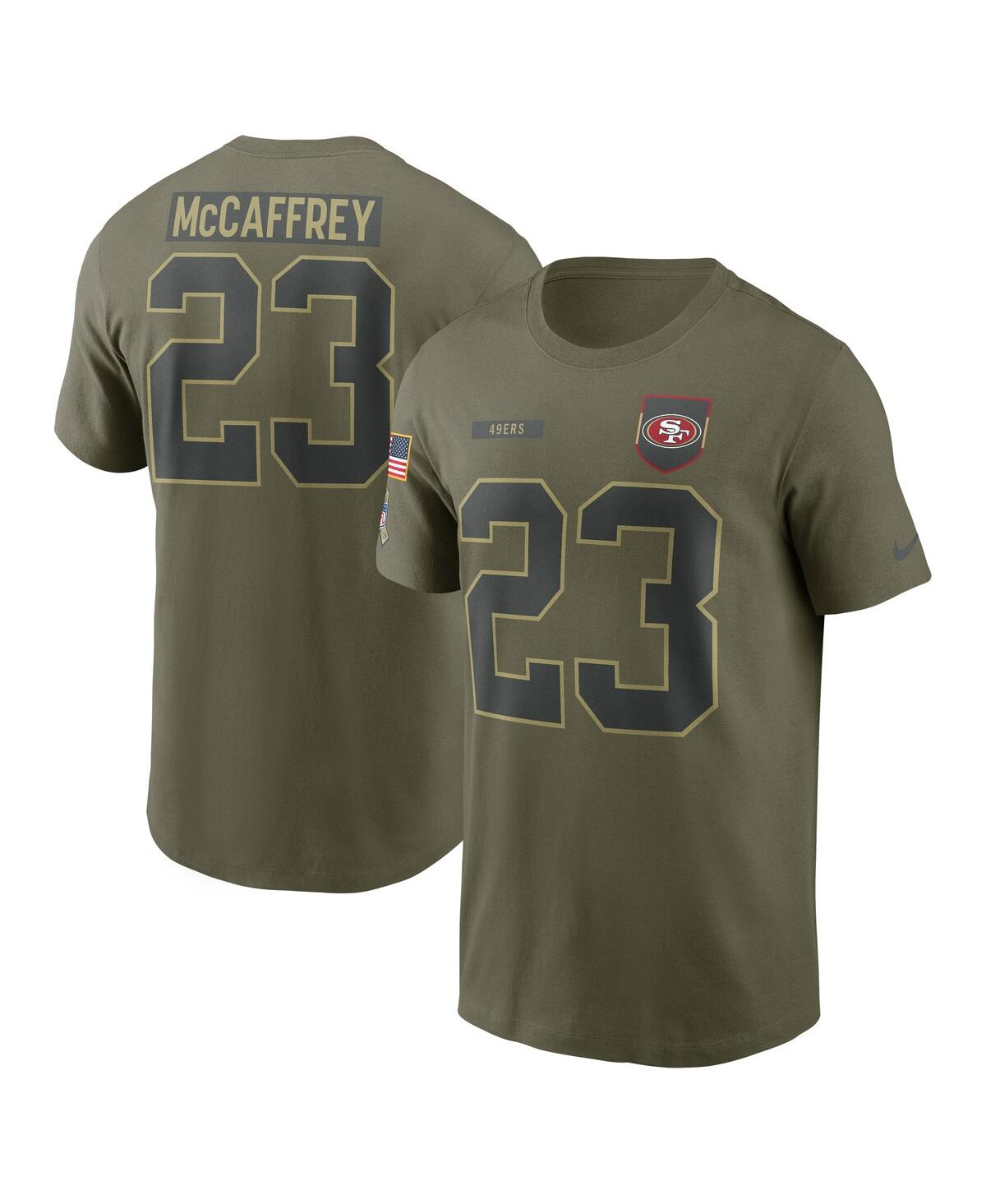 Click here for Nike Mens Christian McCaffrey Olive San Francisco... prices