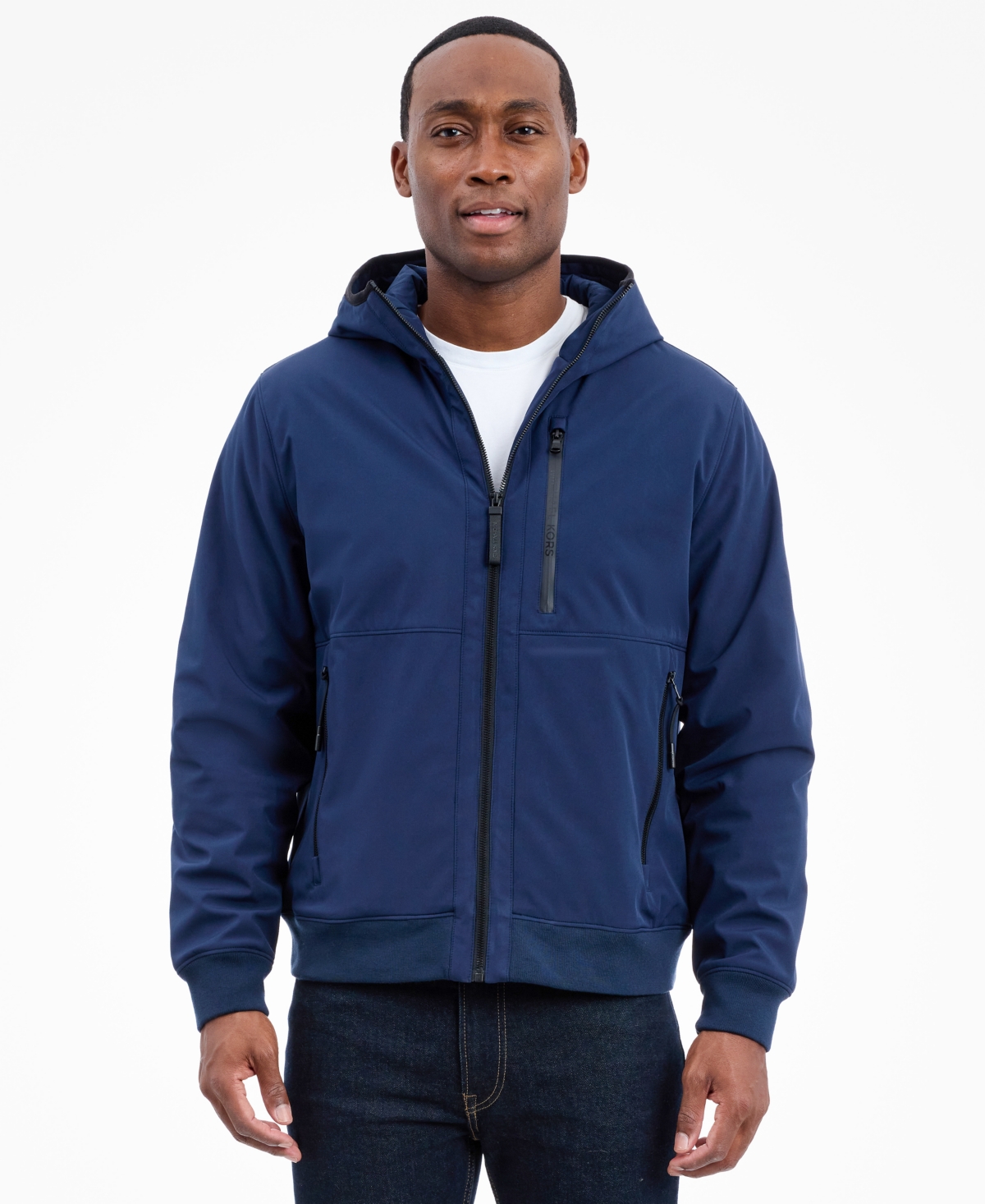 Click here for Michael Kors Mens Hooded Softshell Jacket - Navy prices