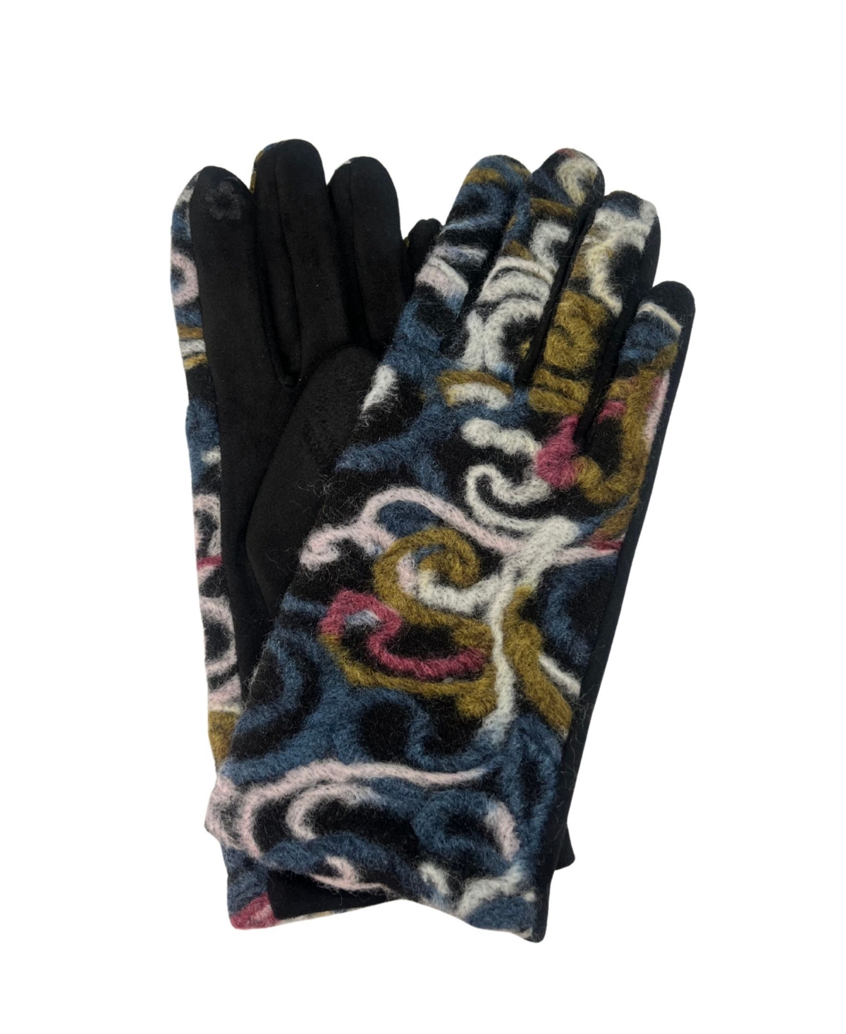 Click here for Marcus Adler Swirl Yarn Print Glove - Blue prices