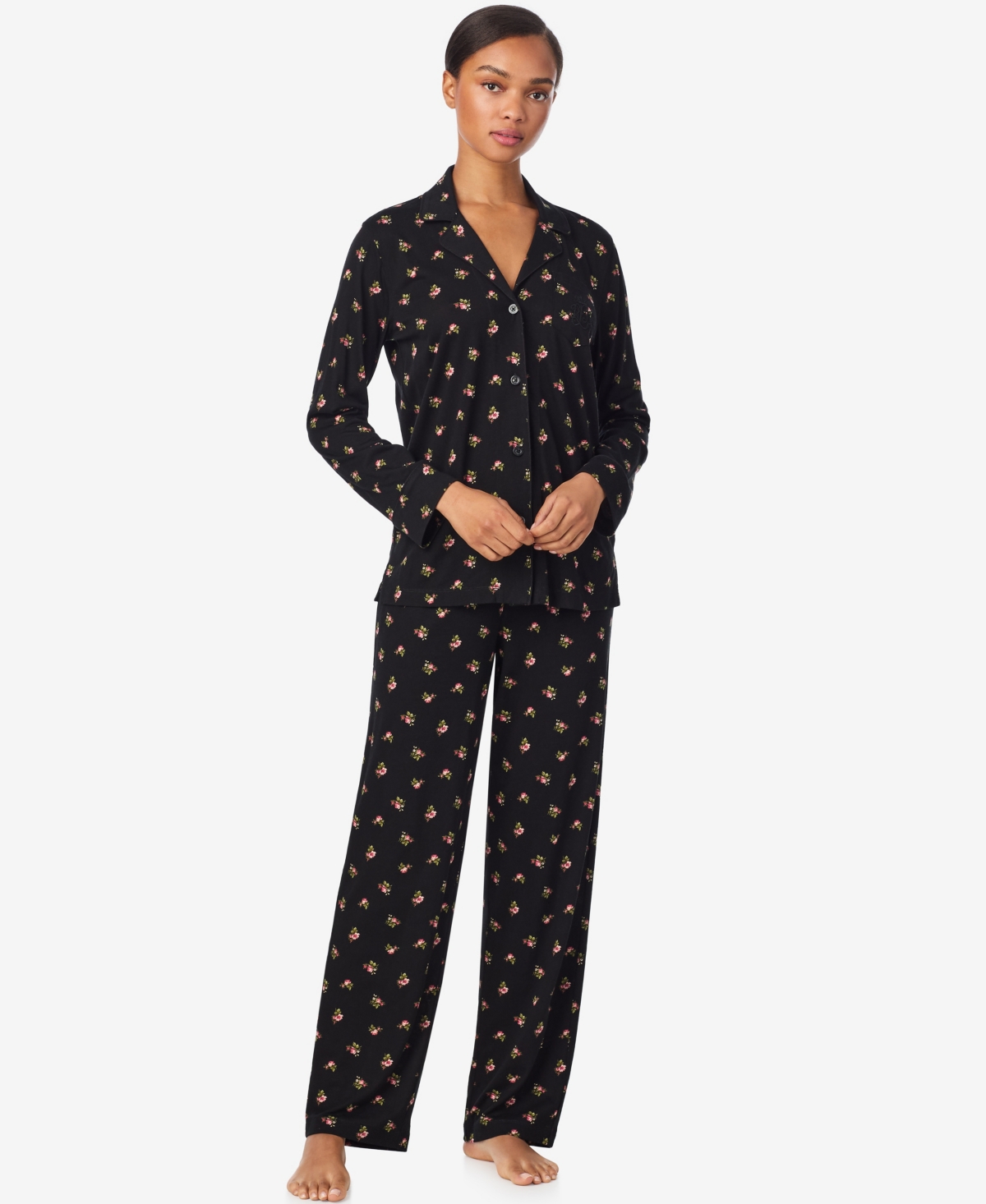 Click here for Lauren Ralph Lauren Womens Notch Collar and Long P... prices
